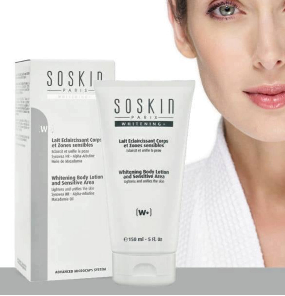 SoSkin Whitening Body Lotion & Sensitive Areas - 150 ml | GLOW55