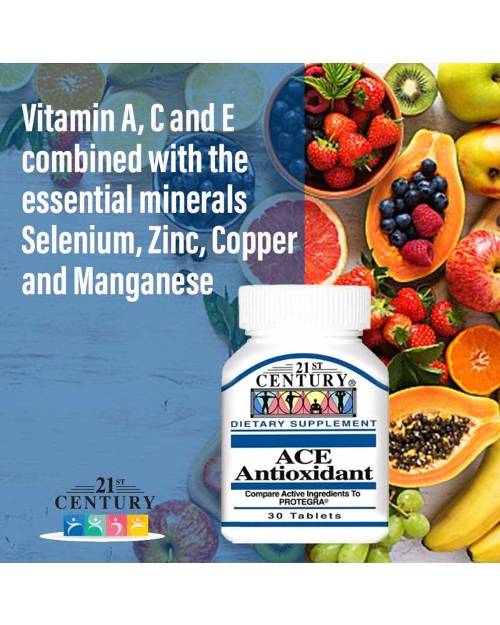 21st Century ACE Antioxidant - 30 Tablets | GLOW55