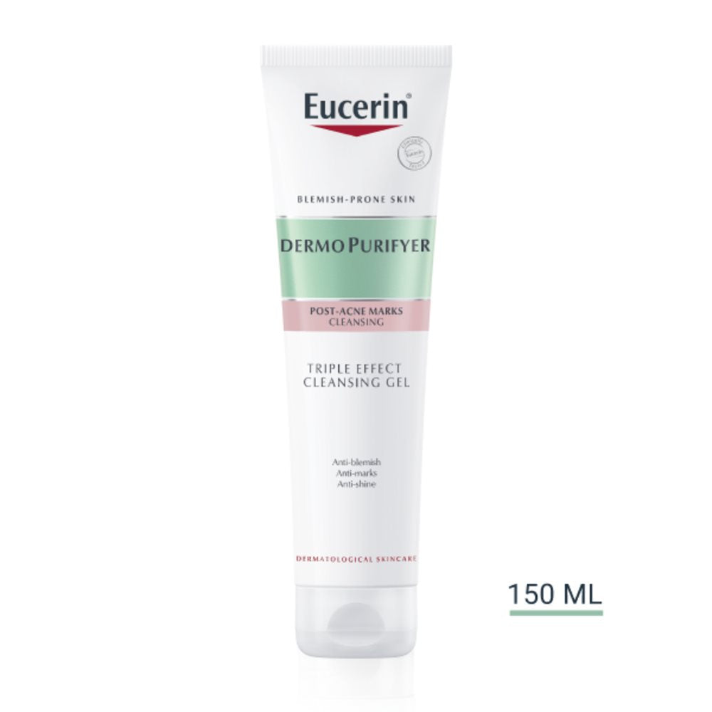 Eucerin Dermopurifyer Triple Effect Cleansing Gel - 150 ml | GLOW55
