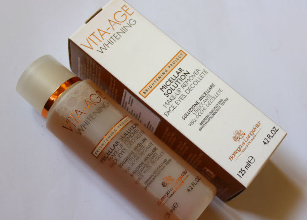 Vita-Age Whitening Cleansing Water for Eyes, Face & Decolette - 125 ml ...