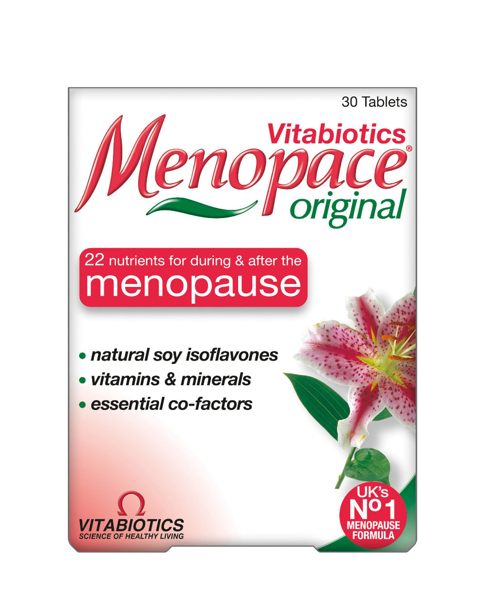 Vitabiotics Menopace Original - 30 Tablets | GLOW55