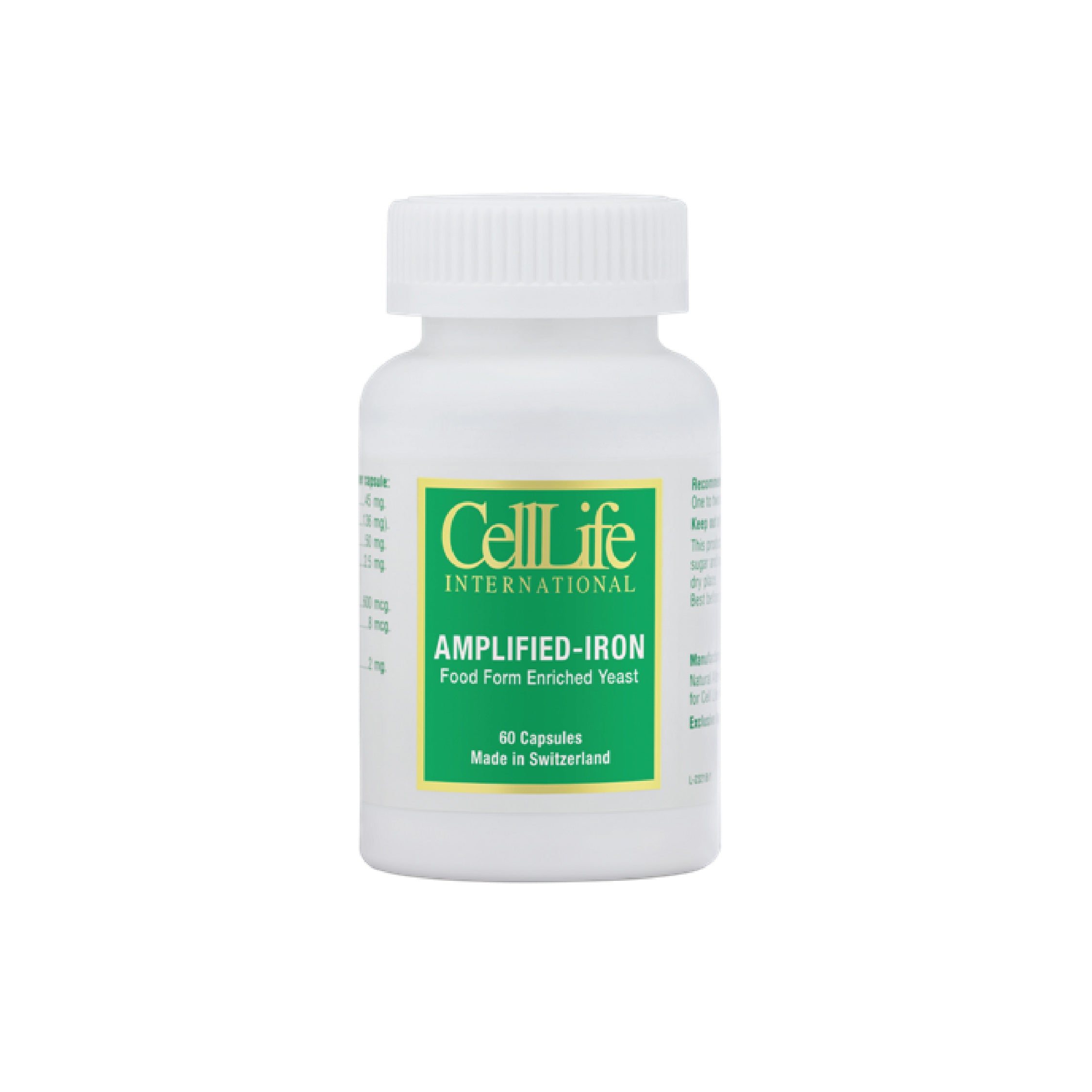 CellLife Amplified Iron - 60 Capsules | GLOW55